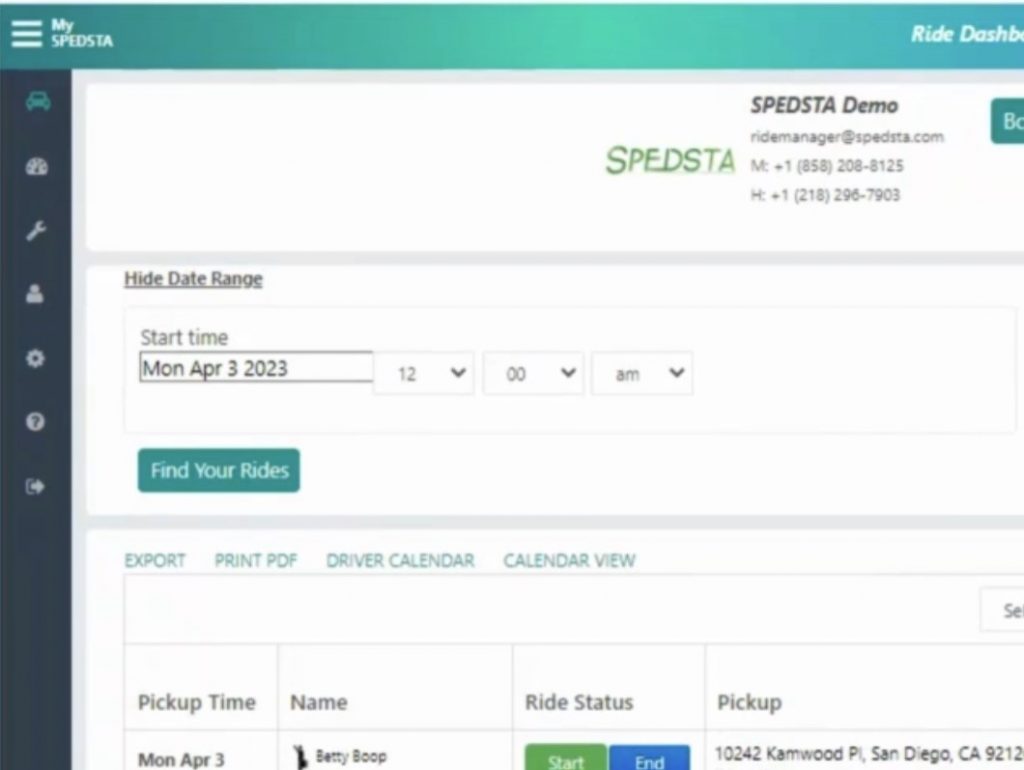 How to Efficiently Schedule Your Rides with Spedsta’s Calendar Visualization - Spedsta
